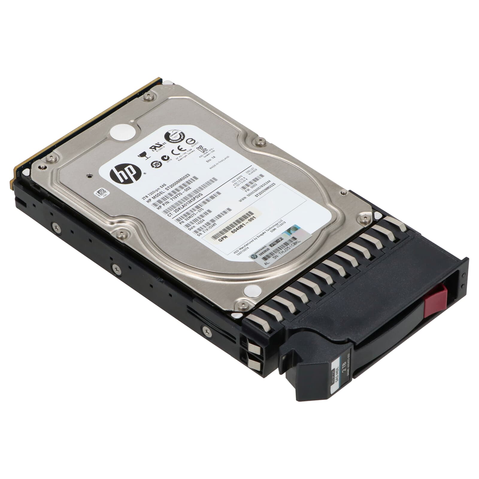 HP SAS-Festplatte 2TB 7,2k SAS 6G LFF MSA P2000 G3 - 605475-001 AW555A