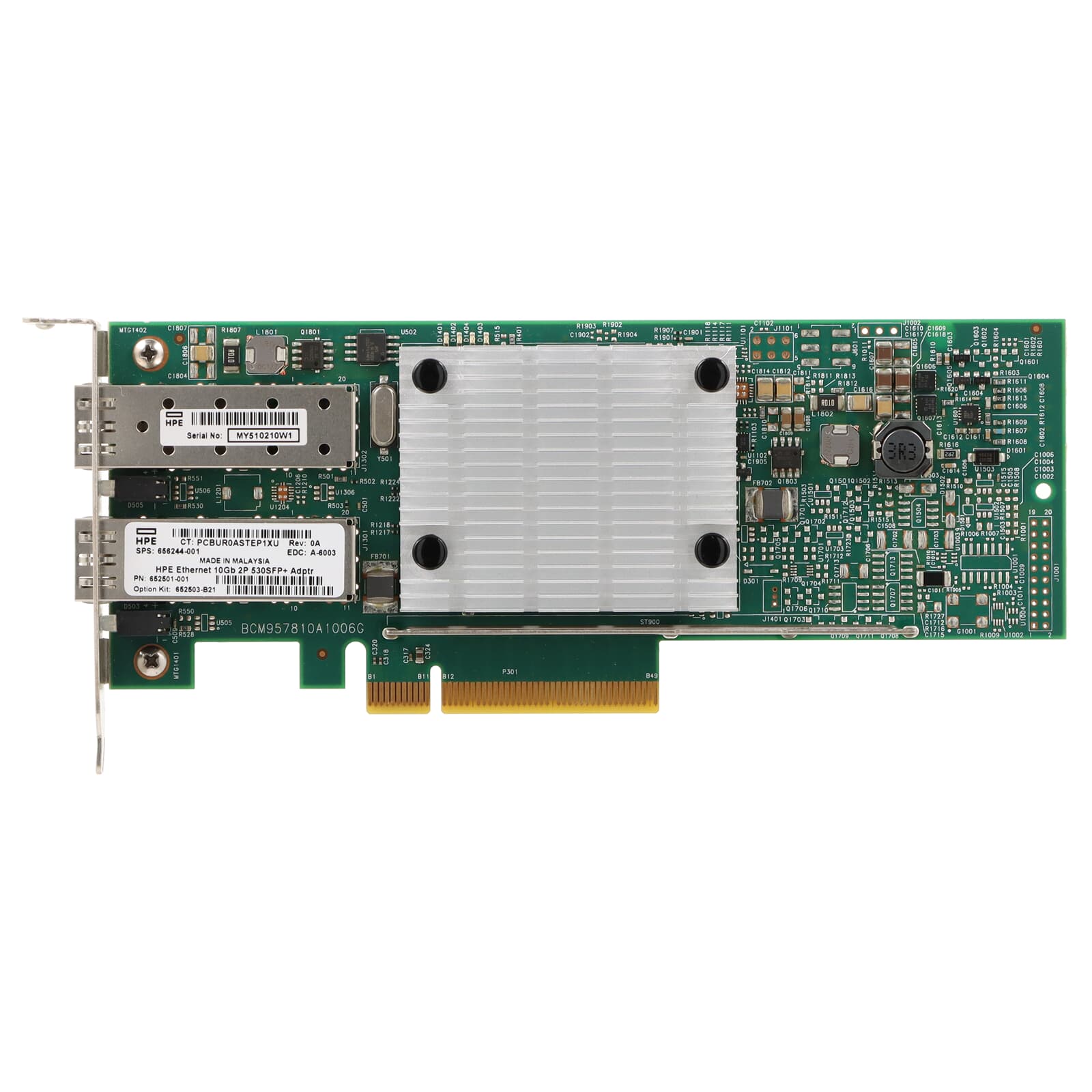 HPE Ethernet 10Gb 2-port 530SFP+ Adapter PCI-E x8 LP - 656244-001 ...