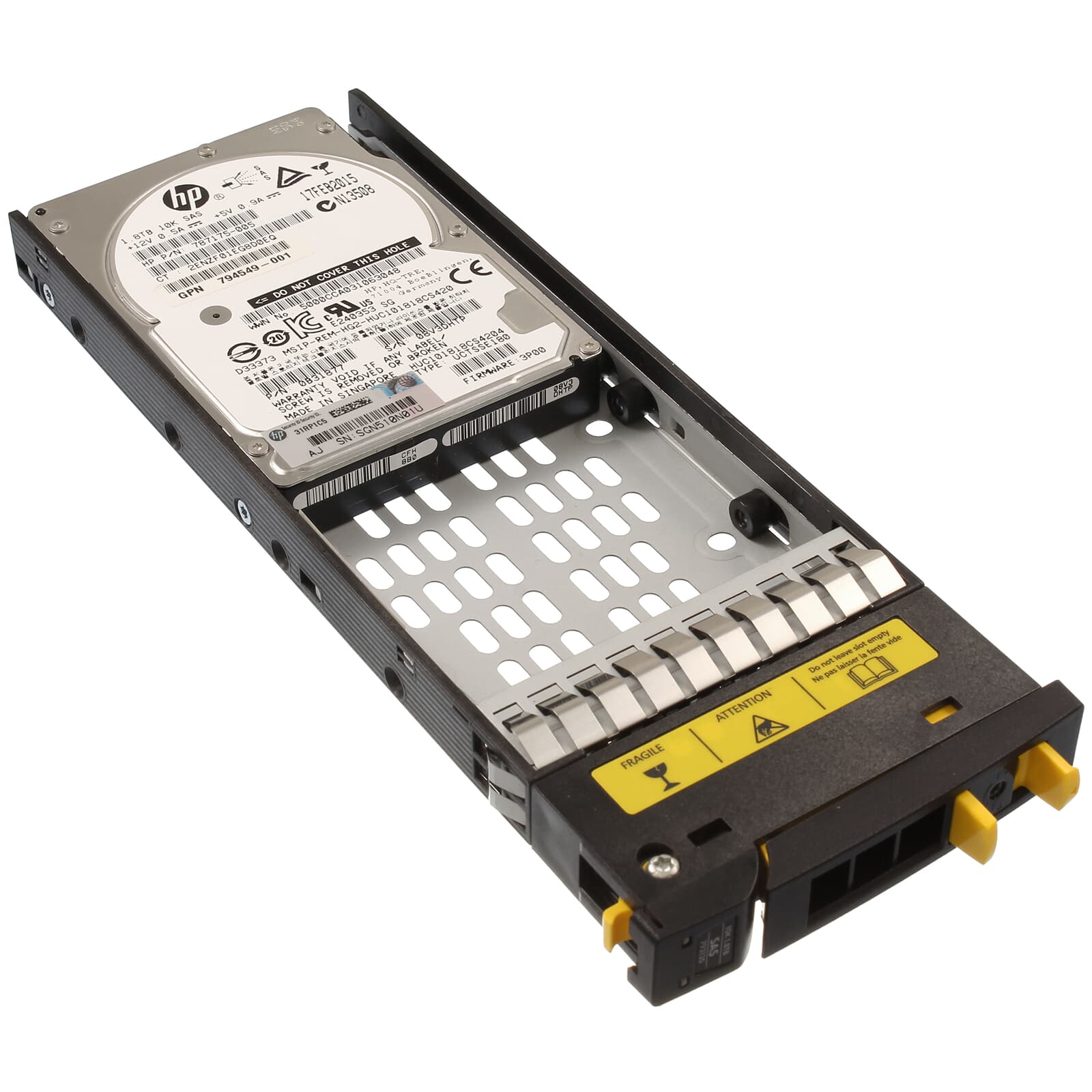 HPE SAS Festplatte 1,8TB 10k SAS 12G SFF 3PAR 793135-001 K0F26A ...