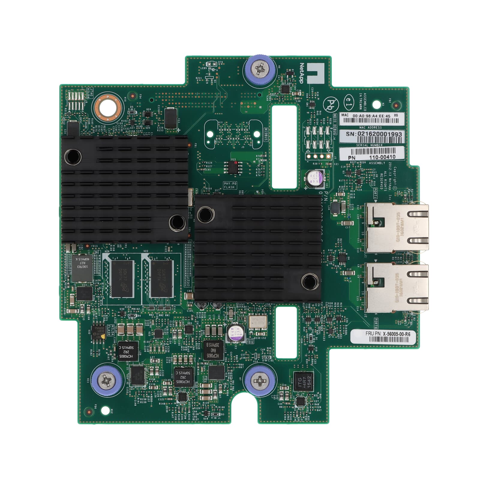 NetApp Netzwerkadapter 2 Port iSCSI 10GbE E2700 - 110-00410