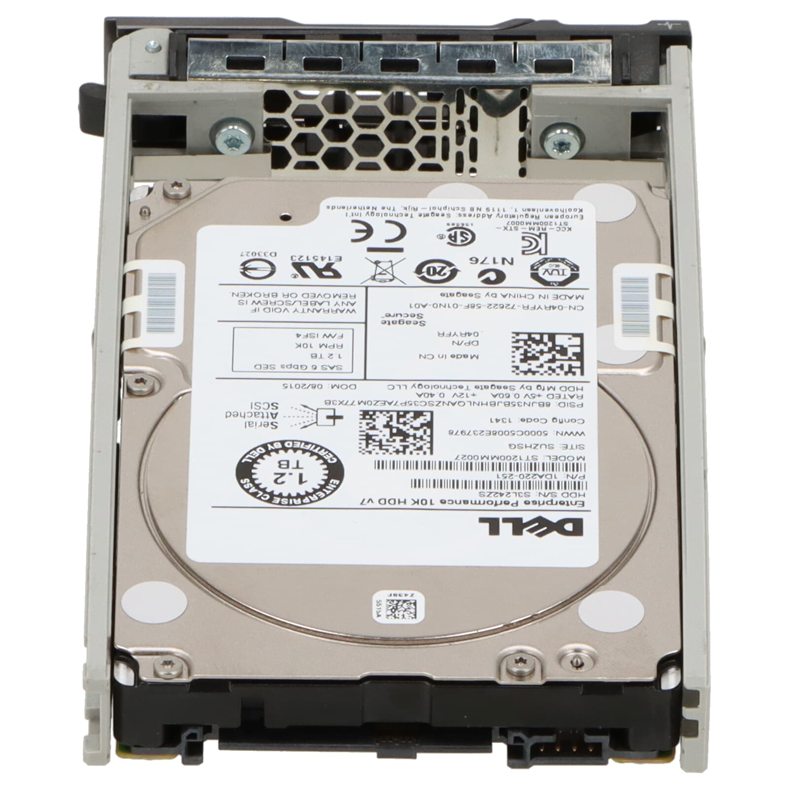 Dell SAS Hard Drive 1.2TB 10k SAS 6G SFF R430 - 4RYFR ST1200MM0027