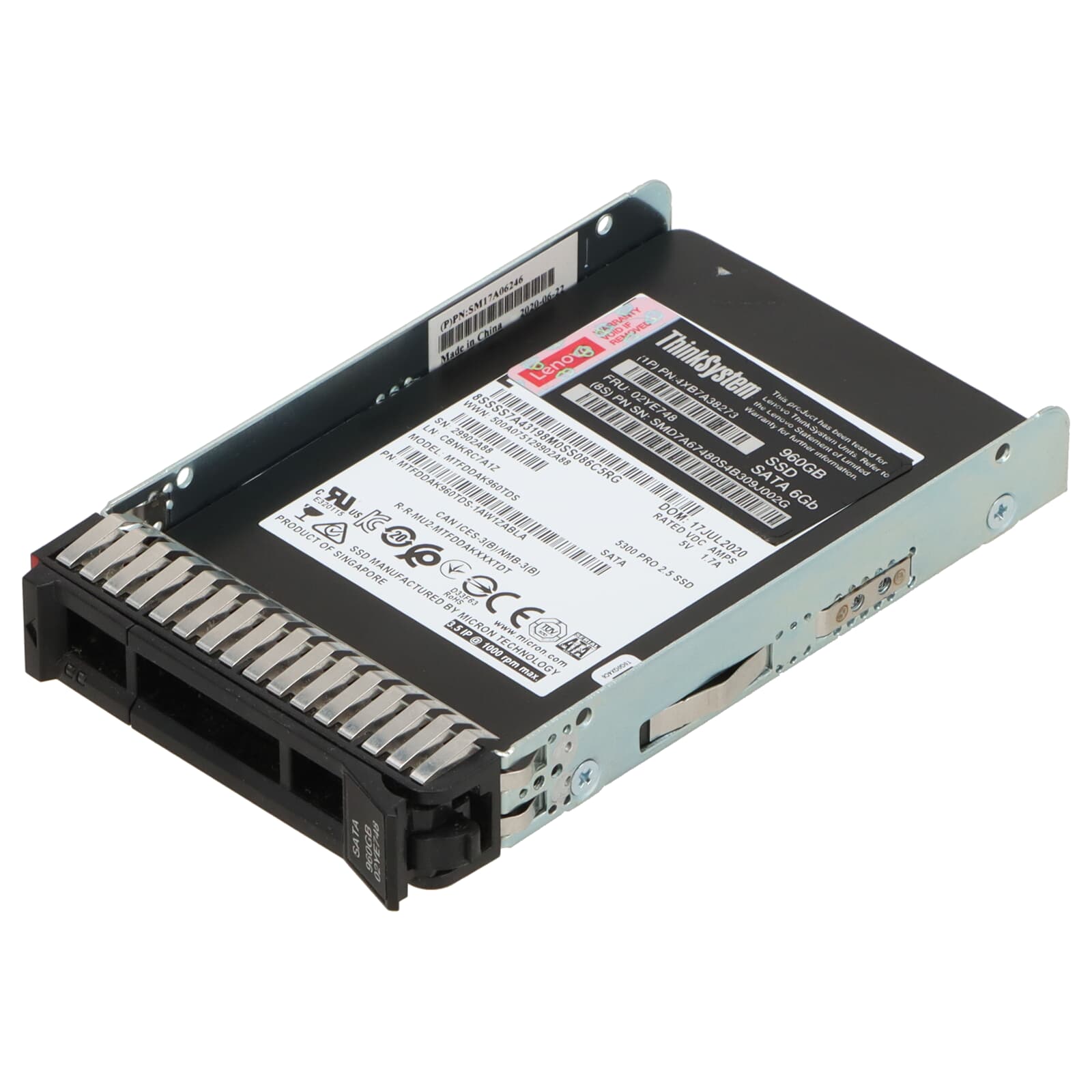 Lenovo SATA-SSD 960GB SATA 6G MV SFF - 02YE748 4XB7A38273