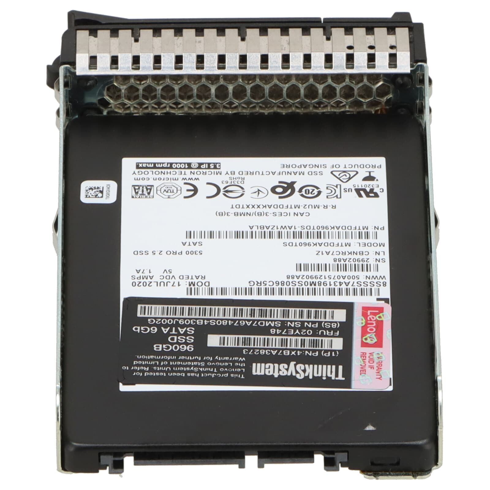 Lenovo SATA-SSD 960GB SATA 6G MV SFF - 02YE748 4XB7A38273