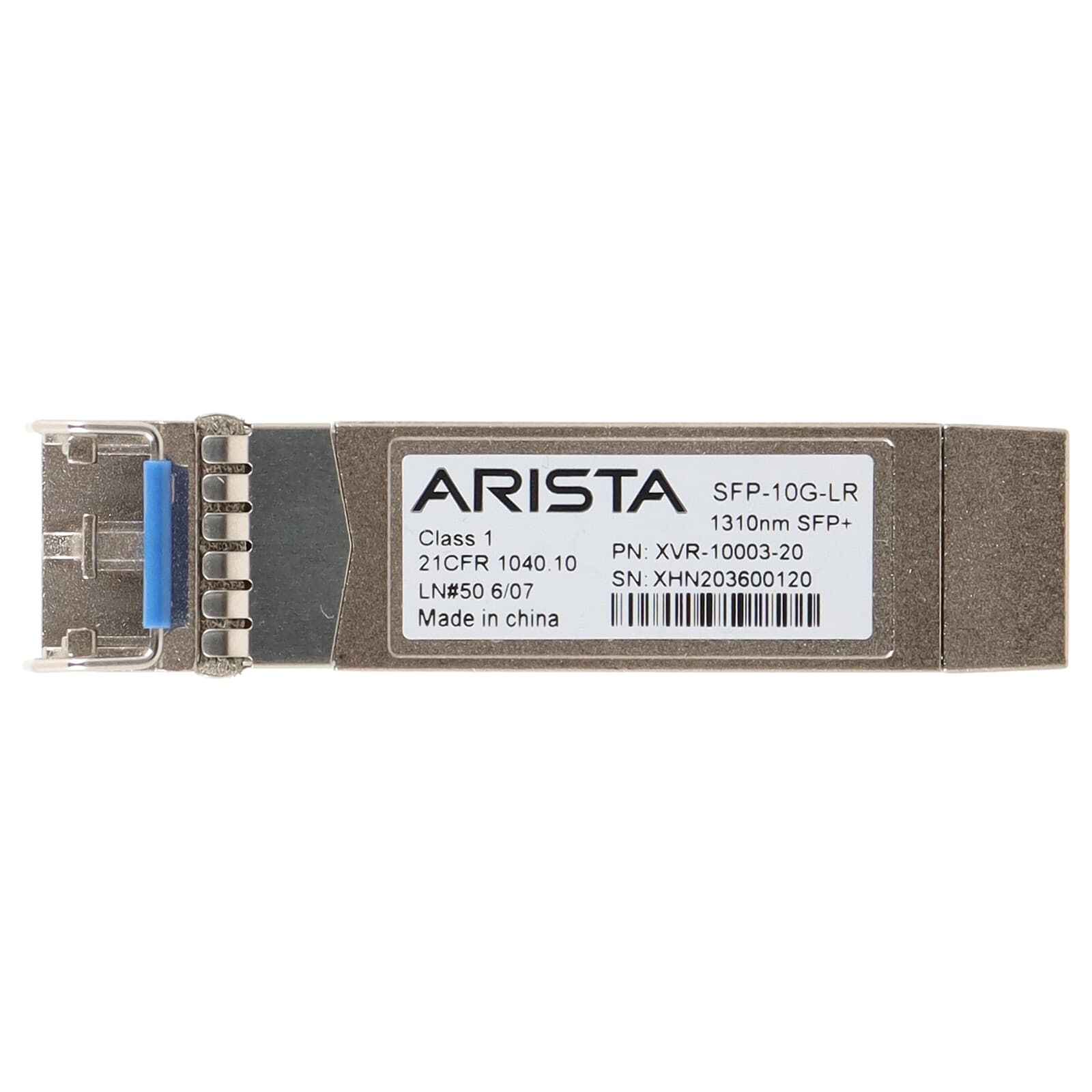 Arista Transceiver 10GBASE-LR SFP+ - SFP-10G-LR XVR-10003-20