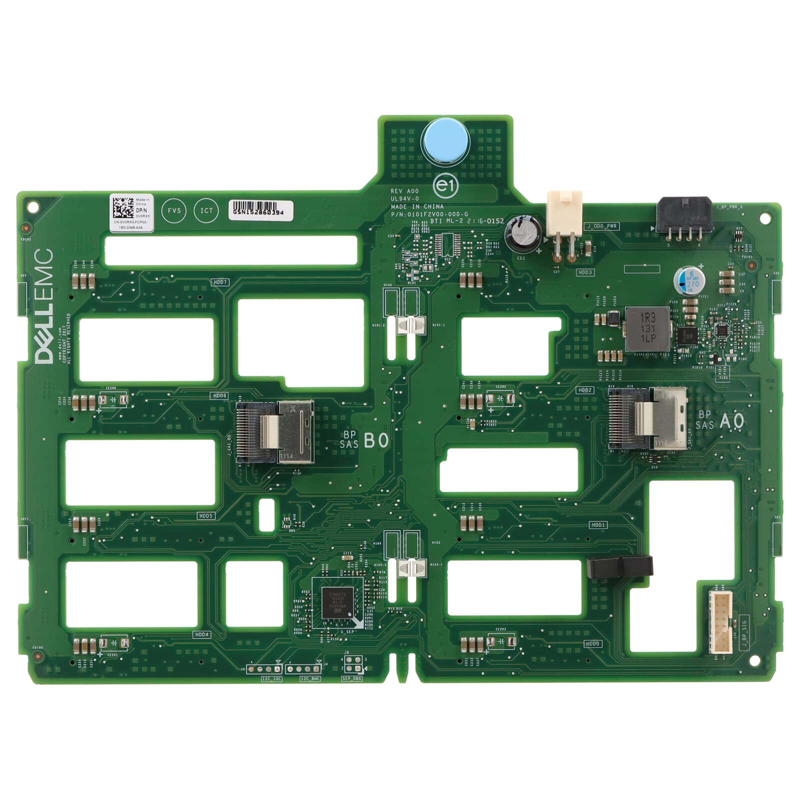 Dell SAS/SATA Backplane 8x 3,5" PowerEdge T340 - V0RX3 0V0RX3