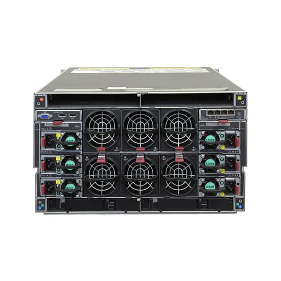 HP Blade Enclosure BladeSystem c3000 6x PSU 6x Fan 2x OA Rotate LCD ...