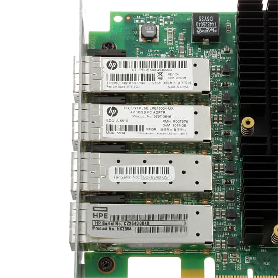 HP 3PAR FC Controller 4-Port FC 16Gbps StoreServ 8000 - H6Z00A 817913-001