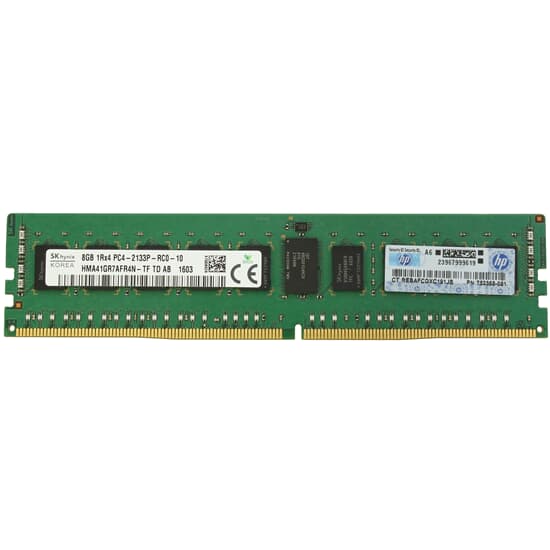 HPE DDR4-RAM 8GB PC4-2133P ECC RDIMM 1R 752368-081 726718-B21 HMA41GR7AFR4N-TF