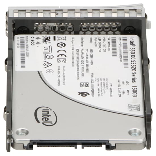Cisco SATA-SSD S3520 150GB SATA 6G 512e SFF - UCS-SD150G61X-EV ...