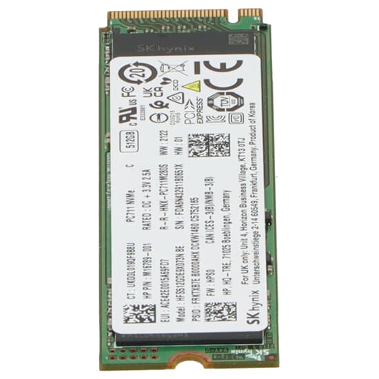 HP PC711 512GB M.2 2280 PCIe 3.0 x4 NVMe SSD - M16789-001 HFS512GDE9X073N
