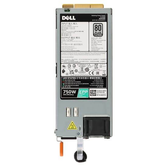 Dell 750W Platinum 94% Server-Netzteil - G6CCK 0G6CCK