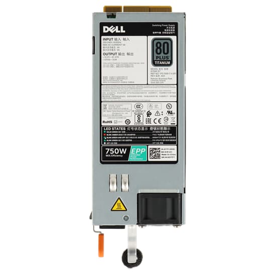 Dell 750W Titanium 96% Server Netzteil PowerEdge R740 - 57TFT 057TFT