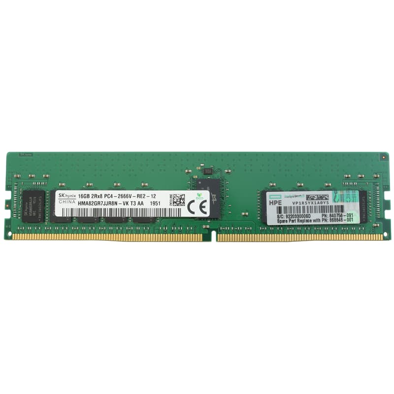 HP DDR4 RAM 16GB PC4 2666V ECC RDIMM 2R 868846 001 GEKKO HP DDR4 RAM 16GB PC4 2666V ECC RDIMM 2R 868846 001 GEKKO