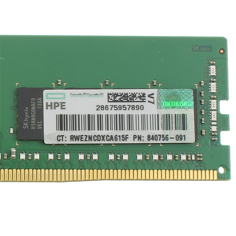 HPE DDR4 RAM 16GB PC4 2666V ECC RDIMM 2R 868846 001 HMA82GR7AFR8N VK